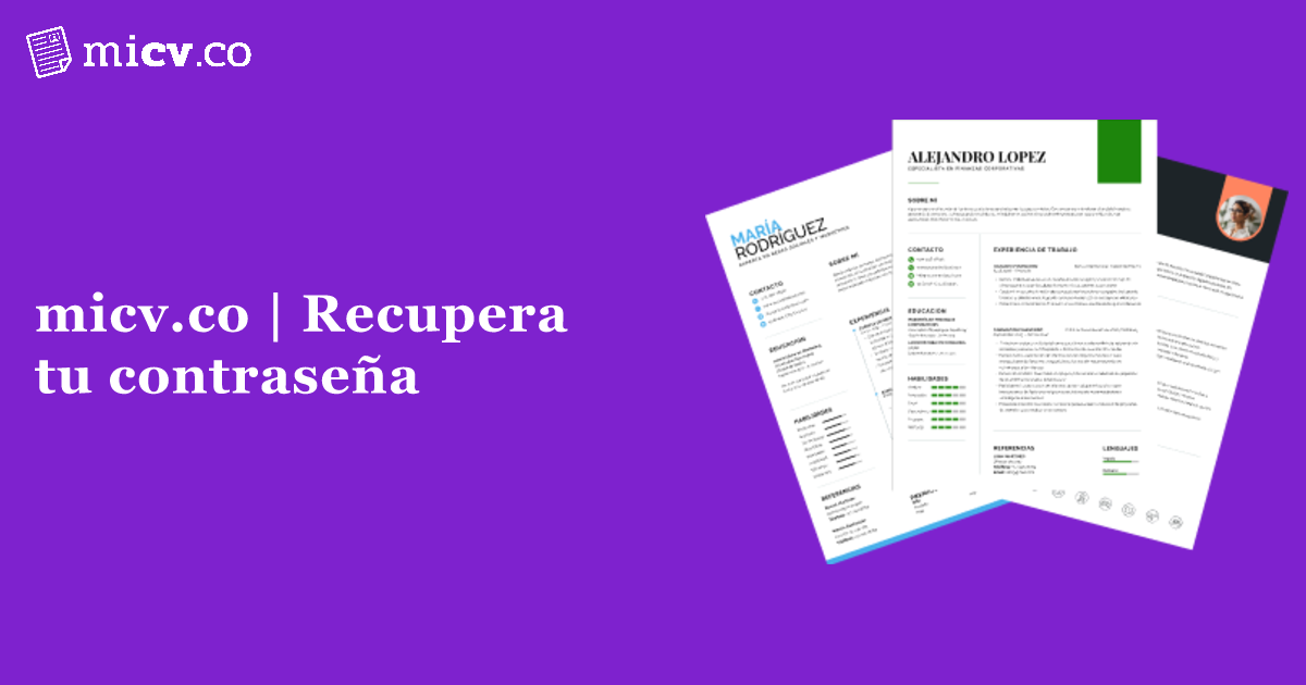 micv.co | Recupera tu contraseña